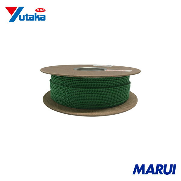 特長 ■軽量で水に強く、強力でショックにも強いロープです。 用途 ■ネット、農園芸、インテリアなど。 仕様 ■色：緑■線径(mm)：3■長さ(m)：200■包装形態：ドラム巻 仕様2 - 質量 1.4kg 材質／仕上 ■ポリエチレン（PE）...