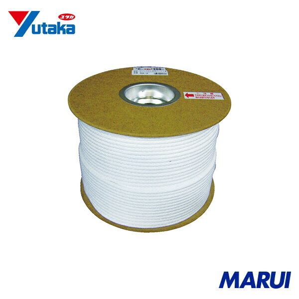 特長 ■強度は3つ打に比べ40%程度低下しますが、摩擦抵抗が少なく、ねじれにくいロープです。■酸・アルカリ・海水等に強く、耐候性に優れ摩擦にも非常に強く、強力に優れたロープです。 用途 ■各種結束、テント・タープ用など。 仕様 ■色：白■線...