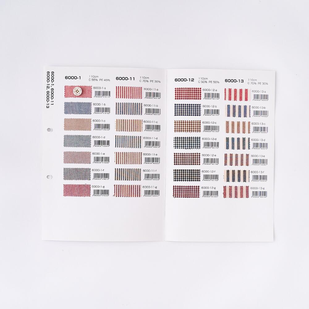 ■商品について 当店オリジナルの定番生地をサンプル帳にしました。 ぜひお試し下さい。 ■透け感：なし ■厚み：0.37mm ■ハリ：3（1：弱　5：強い） ■縫いやすさ：1（1：簡　5：難） ■シワへの強さ：4（1：弱　5：強） ■水通し：...