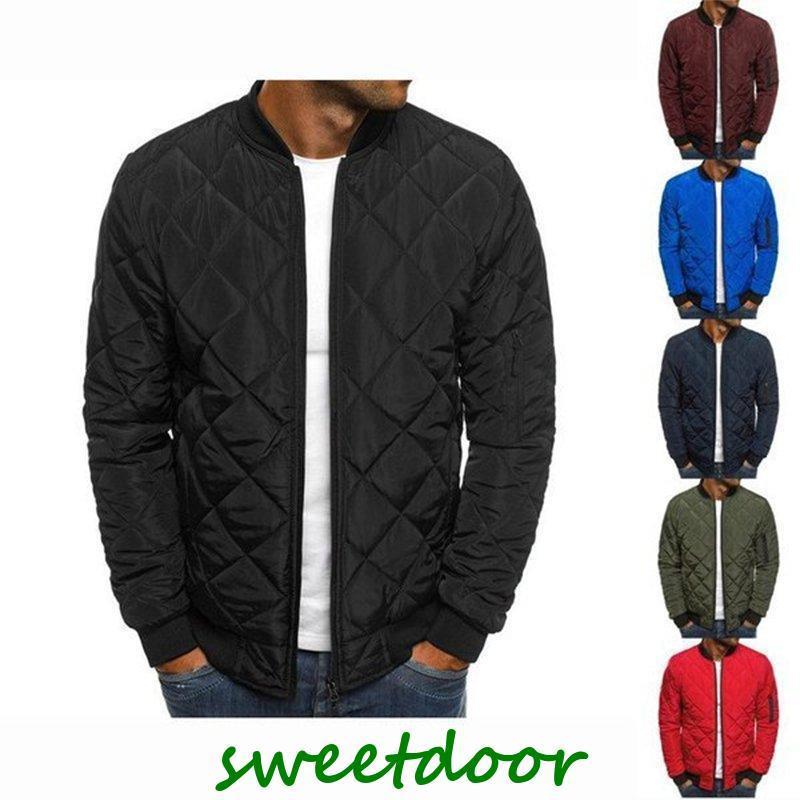 ダウン メンズ 冬秋服 綿コート 中綿 スタジャン ジップアップ 長袖 メンズ 無地 6色 S-3XL★のが登場！！★素材:ポリエステル、コットン▲カラー:赤い　ブラック　サファイア　ワイン　ネイビー　グリーン ▲サイズ:S M L XL ...