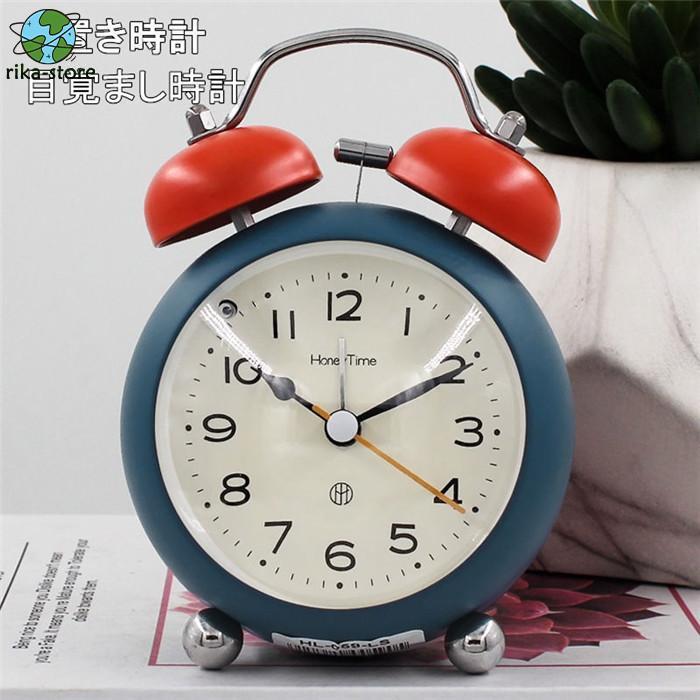 置き時計 クロック 置時計 時計 テーブルクロック コンパクト シンプル 子供部屋 寝室 【品名】目覚まし時計 【素材】ABS、鉄、ガラス 【電源】単三電池 (別売り) 【その他】アラーム機能、連続秒針 、ナイトライト ※ ●適用電池：単三...