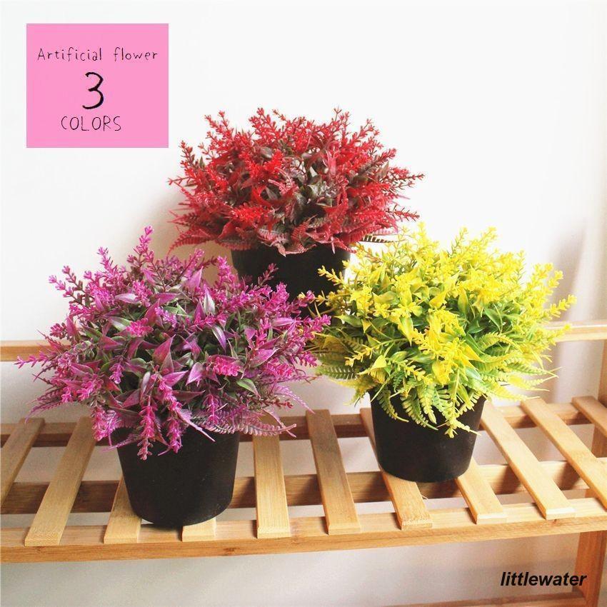 生花が苦手な方も気楽に楽しめる、オシャレな造花です！プレゼントなどにも?【サイズについて】高さ19cm 　直径20cm　鉢高さ8cm【素材について】プラスチック