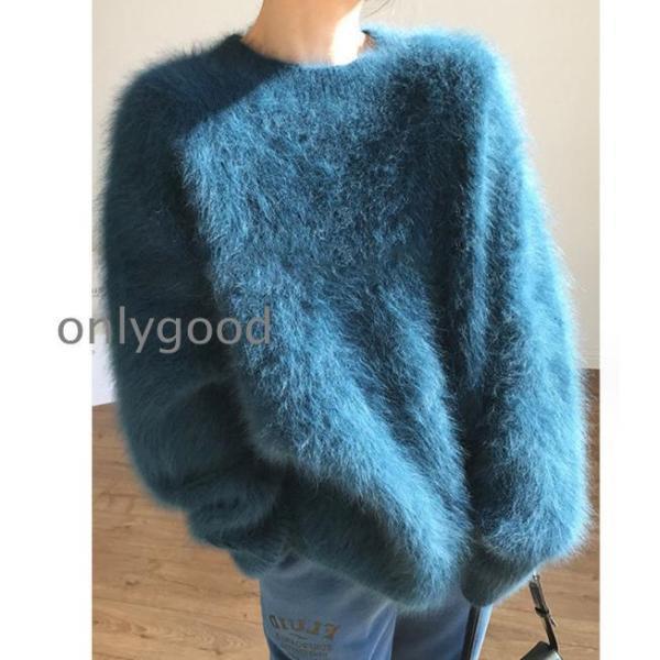 商●商品名●冬新作秋冬ニットセーターモヘアゆるニットふわふわゆったり大きいサイズ長袖レディーストップス韓国ファッション20代30代ピンクブルー秋冬大人可愛いカジュアル秋服冬服●商品説明●ふわふわとした手触りが気持ち良いモヘアニット。鮮やかな...