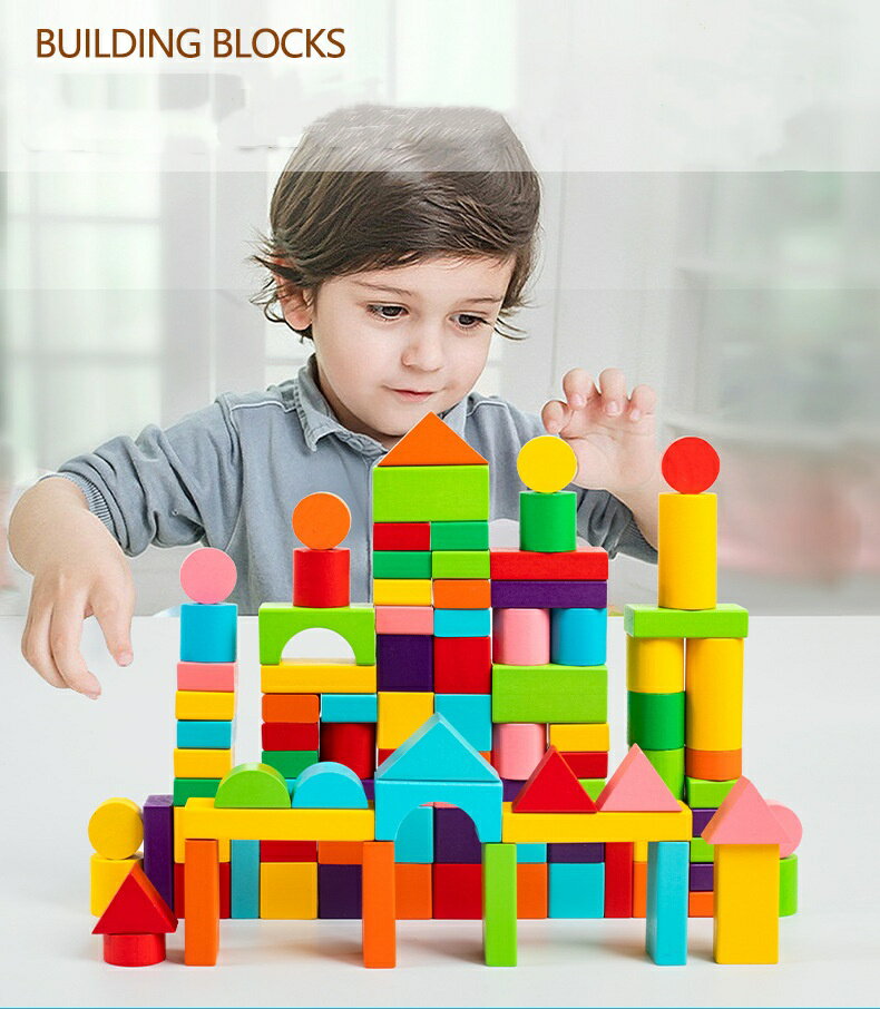 商品情報： 商品名：積み木　ブロックセット　 ブランド：tokicat 対象年齢：2歳～ セット内容：積み木 100ピース 素材： ブナ材 生産国：中国 安全基準：CE/食品衛生法 積む並べる遊びはもちろん、"おしゃべりしたくなる"きっかけ...