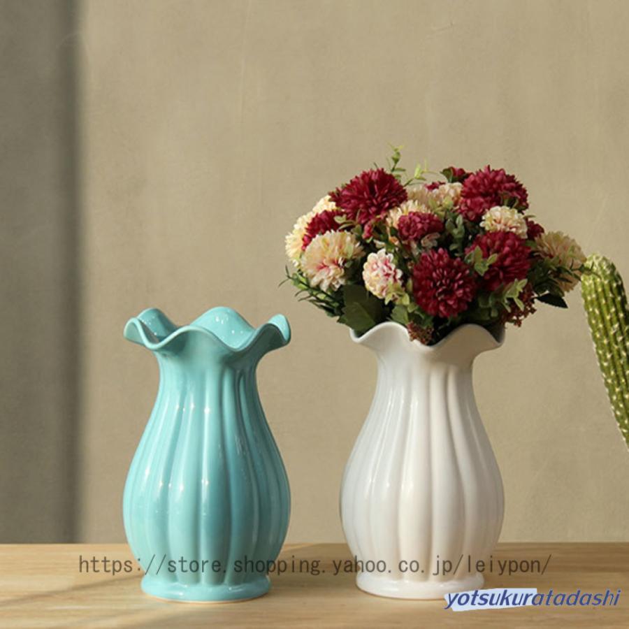 北欧のモダンなミニマリストスタイル。 さまざまな花や植物に合わせることができ、どこでも使用できます花瓶について説明：サイズ：口径×底径×高さ：12*9*20cm（スタッフ採寸のため、若干の誤差が生じる場合がございます）材質: 陶器表面はなめ...