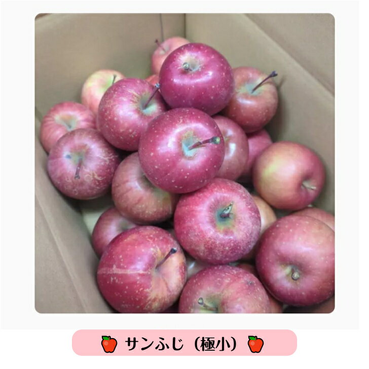 商品情報名称りんご（サンふじ）産地名国内産(青森県産)内容量約4.3kg・25～30個入り保存方法冷蔵庫で保存商品説明【お試し品】濃厚小玉よりもさらに小さいサイズです。こちらの商品は【訳アリ商品】となっており、サビ・キズ・色ムラ等欠点がある...