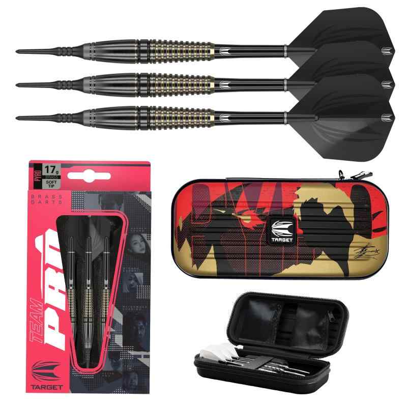 TEAM PRO シリーズ MITSUMASA HOSHINO BRASS 17G 2BA ブラスダーツセット（専用ケース付き）TARGETが日本市場向けとして初開発した本格的なブラスダーツセットバレルのデザインは世界で活躍する各プロ選手の...