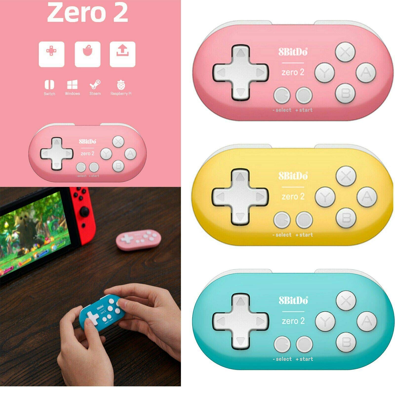 8bitdo ZERO ゲームパッド コントローラー android／macOS／windows対応 ワイヤレBluetooth 4.0 スマホ タブレット用ゲームコントローラー ハンドルボックス iPad/Android各種ゲーム対応可能...
