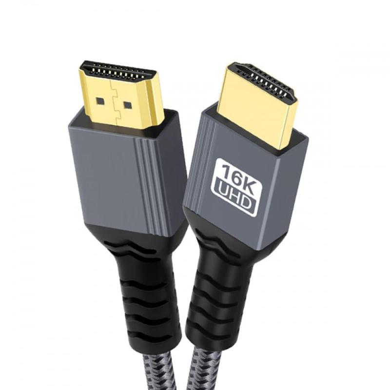NFHK コード 16K 8K 4K UHD HDMI タイプA オス - HDMI 2.2 オス HDTV ケーブル 96Gbps HDTV デスクトップ ノートパソコン モニター用
