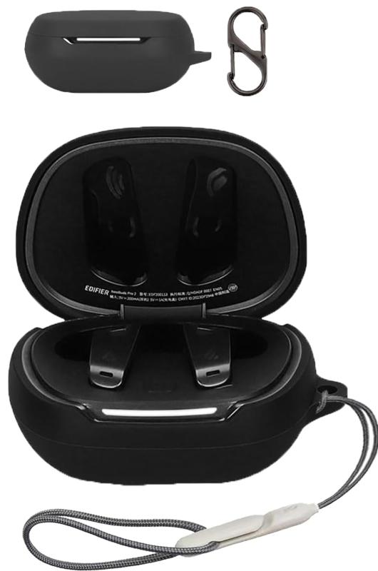 For Edifier Neobuds Pro2ケース カバー【BAOLINTX】ワイヤレス イヤーホン 用 ケース シリコン収納ケース 便利 旅行 軽量 保護カバー キズ防止 防塵 防震 軽量小型 保護ケース 紛失防止 男女兼用 收
