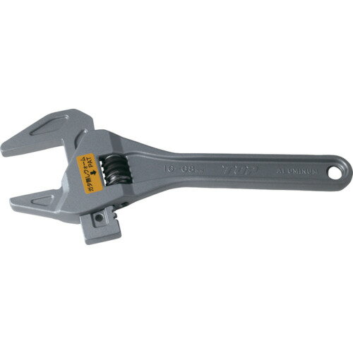 【特長】●メッキ付ナットを傷付けずに作業できます。●保証トルクは、235N・m(24kgf・m)です。【用途】●狭い場所での配管継手の締め付けに。【仕様】●最大口開き(mm):68●全長(mm):242●口深さ(mm):44●色:シルバーメ...