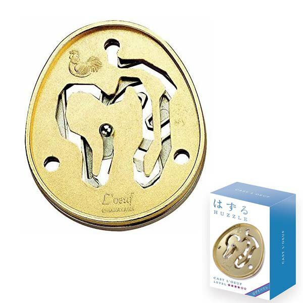 はずる キャスト　レフ 商品説明 金属のパズルです。洗練されたデザインで、オブジェ的でもあります。 外して、もとに戻す。それが、はずるです。 ■作品タイトルはフランス語で「卵」の意味。要するに2枚を分離して元に戻すだけなのだが一筋縄ではいか...