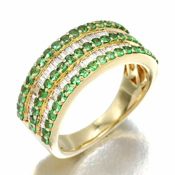 商品管理番号 48124-C ブランド ノーブランド 型番 － 　　　　　　　　 アイテム リング 　　　　　　　　 　　　　　　　　 仕様 － 素材 K18YG/グリーンガーネット/ダイヤ 　　　　　　　 サイズ 13号 グリーンガーネッ...