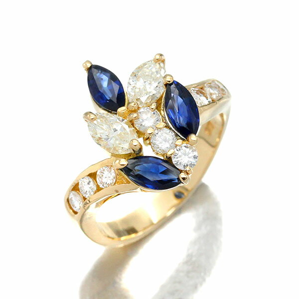 商品管理番号 47789-C ブランド ノーブランド 型番 － 　　　　　　　　 アイテム リング 　　　　　　　　 　　　　　　　　 仕様 － 素材 K18YG/サファイア/ダイヤ 　　　　　　　 サイズ 12号 サファイア：1.36ct...