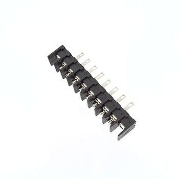 【仕様】・定格：250V-10A・列・段：1列・取付方式：ねじ止め・極数：8極・端子金具：ハンダ付け兼用110タブ端子(t0.8)・端子ねじ：M3×7.2・主絶縁体：P.B.T.・端子金具方向：垂直・備考：