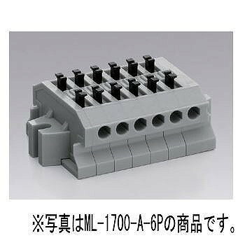 【仕様】・内容：中継型スクリューレス端子台・1極2線式・定格：300V-10A・極数：10極・端子間ピッチ：5.0mm・推奨適合工具：マイナスドライバー(軸径Φ3・刃先幅2.6)・備考：フランジ 有接続用ねじが不要な端子台として「スクリュー...