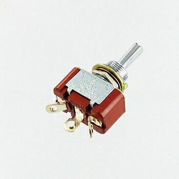 M12取付けねじの大電流形15A定格(AC125V)、ハンダ付け端子【仕様】・操作部形状：小形・極数：単極双投・スイッチ特性：ON-ON・端子部形状：はんだ端子・定格：AC125V-15A・AC250V-6A・実装：・接触抵抗：10mΩ以下...