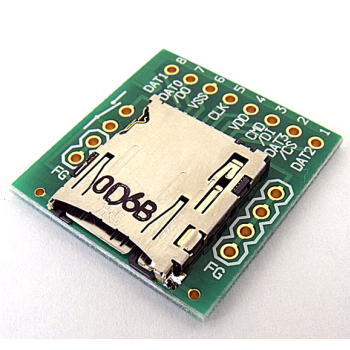 ※お一人様5個まで購入可能です。MicroSD用コネクタを2．54mmピッチに変換。Push−Pushタイプコネクタを採用。コネクタは基板に実装済みmicroSDカードから2.54mmピッチの端子を引き出すための変換基板です。・変換前　：M...