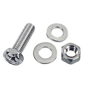 さびにくいステンレス製・サイズ：6φ×20mm・ピッチ：1mm・材質：ステンレス・入り数：4セット