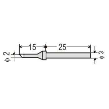【仕様】・適合機種：CS-20/30・こて先タイプ：2C型・こて先径：Φ2▽電子工作に必要な工具の種類と使い方 その1【ハンダ付け編】ハンダ付けに必要な工具と、その使い方のコツをご紹介します。