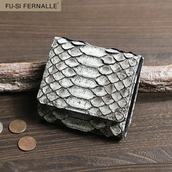 美しいモラレスパイソンの三つ折りウォレット FU-SI FERNALLE フーシフェルナーレ / G.B python wallet collection 日本製 G.B Python wallet collection モラレスパイソンと...