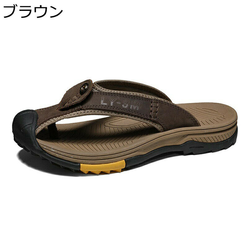 　　　 ◆◇◆人気の秘密◆◇◆ 【レザーサンダル】アッパーに高品質革を使ったメンズサンダル。履きこむほどにレザーの変化する風合いも楽しめます。快適な履き心地と簡易的な着脱が特徴です。 【柔らかな履き心地】柔らかいトング部分のタイプで、指の間...