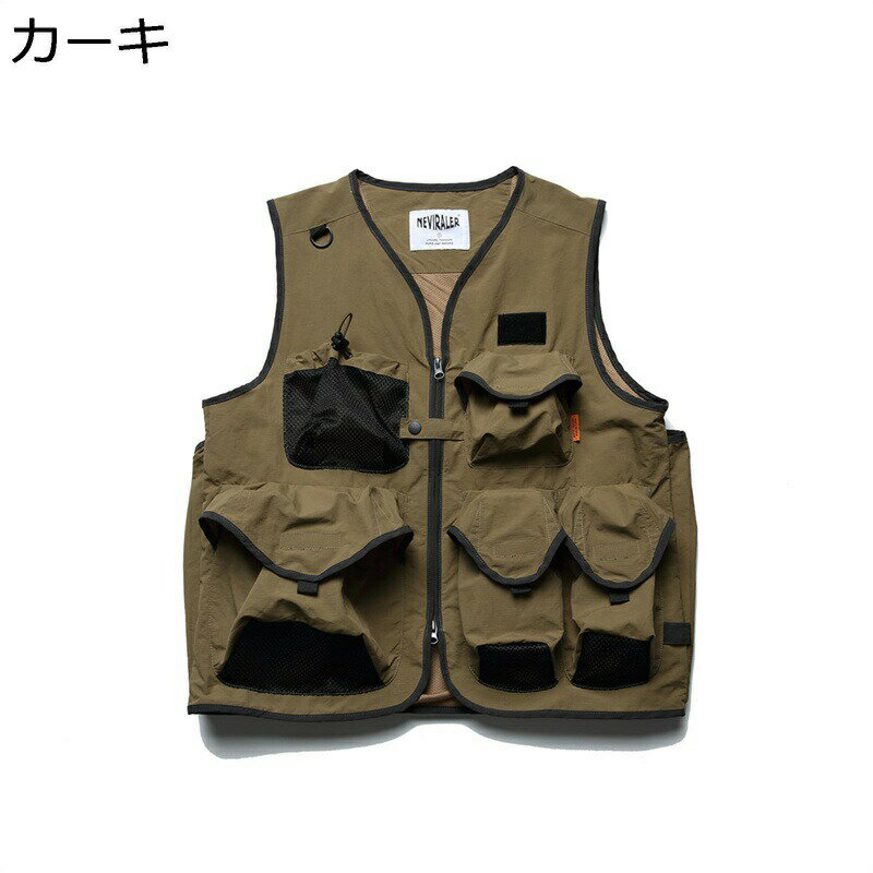 　　　 ◆◇◆人気の秘密◆◇◆ 【ポケット】抜群の収納力でバッグいらず♪ それぞれサイズの異なるポケットがあり機能的なベストです。 財布やスマホはもちろん、イヤホンや小物等の収納も可能な実用的なアイテムです。 【レイヤード&重ね着】季節感は...