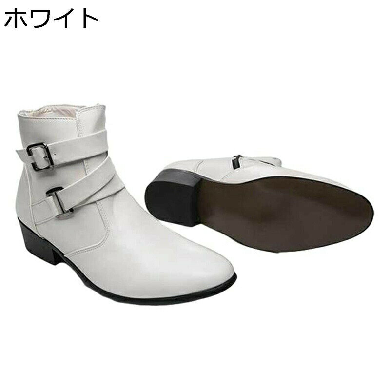 　　　 ◆◇◆人気の秘密◆◇◆ 【上質のPU革】PU革は通気がよく、柔らかくて、耐久性抜群、長持ちできる、防水、軽量、環境にやさしいなどの特徴があります。 【サイドジップ付き】サイドファスナー付きデザインなので脱ぎ履きしやすくさらに軽量なの...