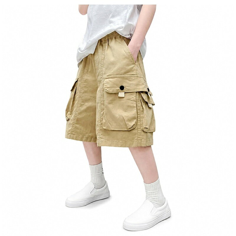 　　　 ◆◇◆売れている秘密◆◇◆ 【キッズ ハーフパンツ】ゆったりとしたワイドシルエットで体型をカバーしつつ、元気に動き回るお子様になボーイズカーゴハーフパンツです。締め付け感のないリラックスした履き心地で、通園や通学、公園での外遊び、週...