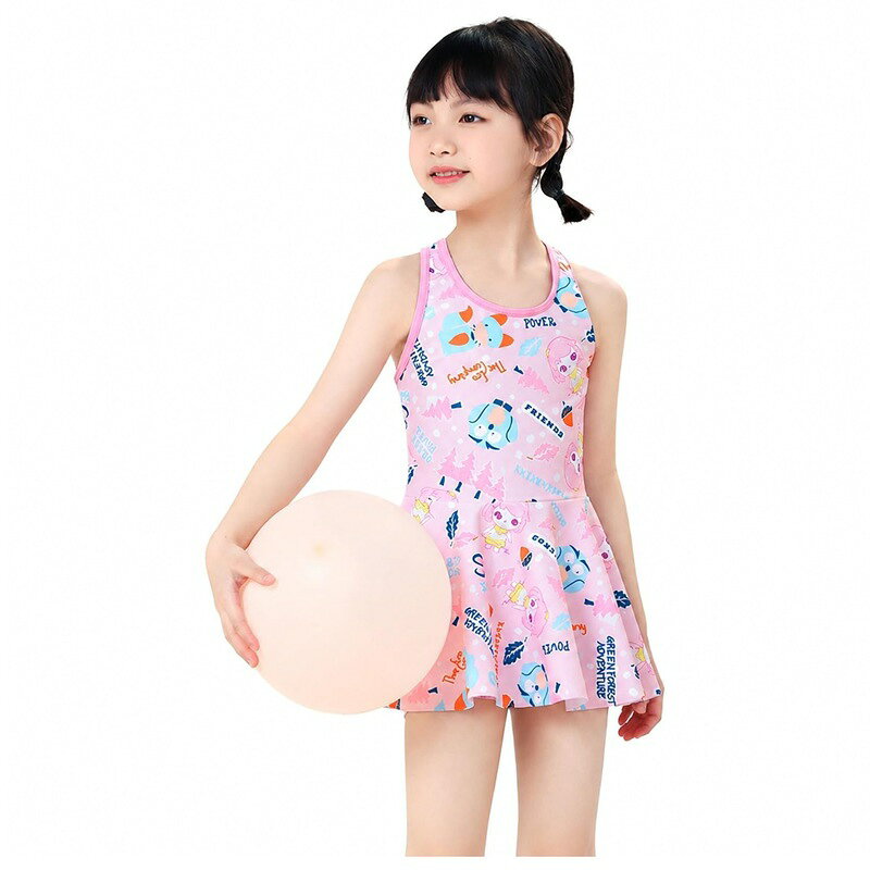 　　　 ◆◇◆売れている秘密◆◇◆ 【キッズ水着】女の子用のかわいいワンピース型キッズ水着です。ピンクのキュートなプリント柄が目を引くデザインで、お着替えもしやすい一体型仕様。スカートの内側にはインナーパンツがあらかじめ縫い付けられているた...