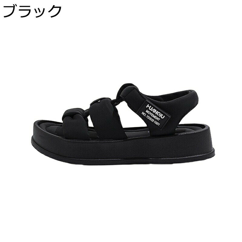 　　　 ◆◇◆人気の秘密◆◇◆ 【厚底】今シーズンも引き続き人気の高い、厚底タイプのレディースサンダ 【マジックテープ式】マジックテープ式なので脱ぎ履きがとても便利で、後ろストラップは自己甲高さにより調整できます。 【デザイン】スポーツサン...