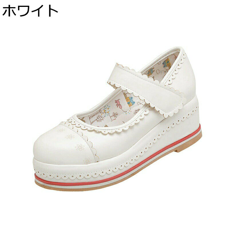 　　　 ◆◇◆人気の秘密◆◇◆ 【合わせやすい】ロリータ服にめっちゃ似合うですが、何色のロリータ靴を選びか悩んでいるなら、ブラックをおすすめです。ブラックのロリータ靴は何色のロリータ服にも合わせやすい！ 【身長アップ】プラットフォーム( 厚...