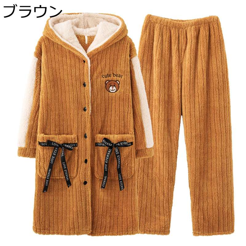 　　　 ◆◇◆人気の秘密◆◇◆ 【セット内容】2点セットパジャマです。寒い時低い温度にピッタリ、春秋冬に適用している。家ではパジャマにとして、外出の時カジュアルにしてもいい。 【フランネルで暖かい】ふわふわのフランネル素材で、柔らかな肌触り...