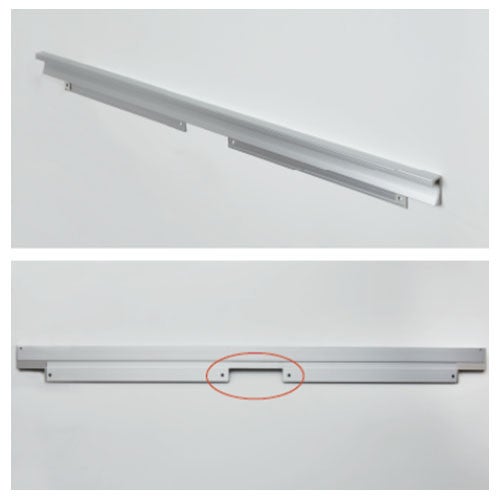 長さ(L寸法)：1044mm、勝手：なし金属製の取手です。取付用のネジが付属しています。※営業日換算で通常10日〜2週間程度で出荷予定(在庫状況によりお時間をいただく場合もございます。出荷確定後に別途メールにて出荷日をお知らせします。)