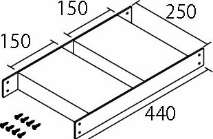 340×250軽量鉄骨用取付金具