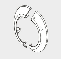 ■対応機種ト ップと外壁の隙間かくし用F-120トップ、FF-110トップ、FF-100