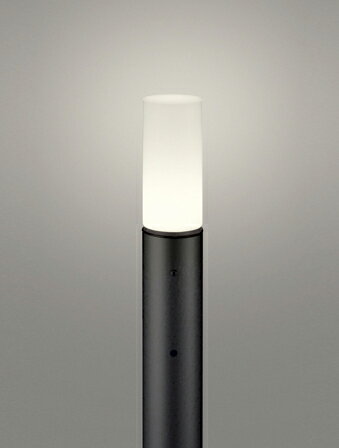 高演色LED・地上高700 白熱灯器具60W相当 OG254665LR 電球色 消費電力6.3W Ra94 ●LED電球ミニクリプトン形 6.1W(E17) No.292BL ●ルミ管(黒色)●ガラス(乳白ケシ) ●巾φ80 地上高700 ...
