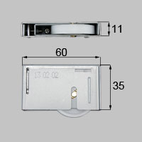 SL1、クローゼット押入引戸・戸襖引戸用平戸車