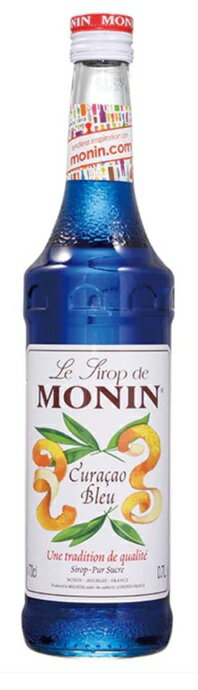 世界中のカフェやバーで愛用されている MONIN（モナン） の「ブルーキュラソー シロップ」は、鮮やかな青色と爽やかな柑橘風味が特長のノンアルコールシロップです。グラスに注ぐだけで華やかなドリンクに仕上がり、見た目にも楽しめる一杯を簡単に作...
