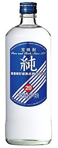 宝酒造が誇るクリアでピュアな味わいの甲類焼酎です。20度ならではのやさしい飲み口と、雑味のないすっきりとした後味が特長で、毎日の晩酌に気軽に楽しめる一本です。 宝酒造独自の高度な蒸留・ろ過技術により、クセのない澄んだ酒質を実現。まろやかで軽...
