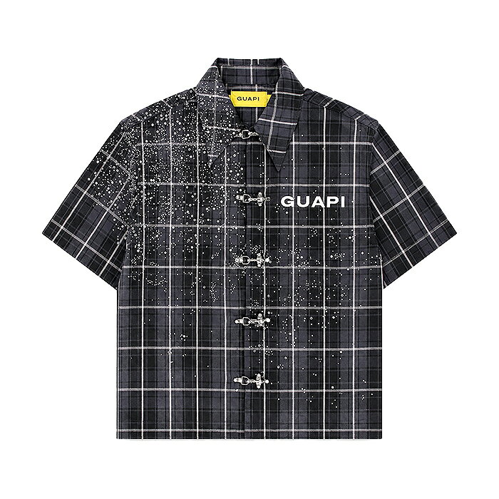 商品詳細表記サイズS/M/Lカラーブラック 品番 601shadowplaid 素材 コットン 100% 実寸 S：着丈 69.5cm、身幅 59cm、肩幅 53.5cm、袖丈 25cm M：着丈 71.5cm、身幅 61cm、肩幅 55....