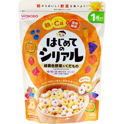 広告文責・販売事業者名：株式会社ビューティーサイエンスTEL 050-5536-7827・・・・・　商　品　詳　細　・・・・・ 商品名 和光堂フード はじめてのシリアル 緑黄色野菜とくだもの 40g 内容量 40g 商品詳細 ほんのりやさし...