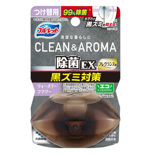 商品名 液体ブルーレットおくだけ 除菌E×フレグランス クリーン＆アロマ ウォータリーフラワー つけ替用 67mL 内容量 67mL 商品説明 ●落ち着いたデザインと好印象な香りでトイレを演出する、除菌ができるブルーレットです。●除菌率99...