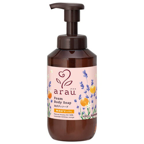 商品名 東京サラヤ アラウ. 泡ボディソープ 480mL 本体 内容量 480mL 商品説明 ●天然アロマオイル100%の香り×無添加せっけんの植物生まれ泡ボディソープ。●せっけん成分に保水力の高いモイストシュガー※1や肌にやさしい植物エキ...