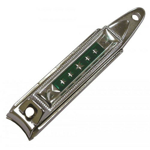 商品名 関の刃物 兼常チラーヌ爪切 中 緑 KC-051GR サイズ 商品サイズ (幅×奥行×高さ) ：17×84×17mm 原材料 本体 ： ハイカーボン鋼 カバー ： ステンレス鋼 テコカバー ： アクリル樹脂 備考 ※パッケージデザイ...