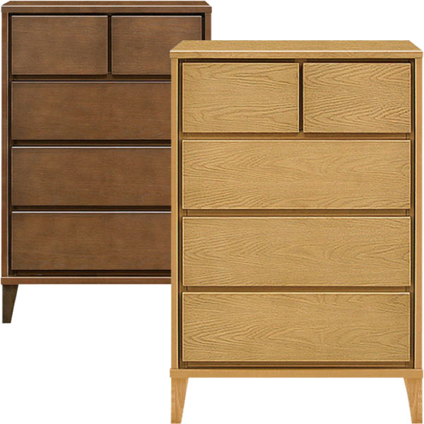 商品説明 ホワイトオーク突板にウレタン樹脂塗装を施した国産チェスト。長引出しにはフルオープンスライドレール付き。異なるサイズの12タイプをご用意致しました。台輪タイプもございます。 サイズ (約)幅60X奥行45X高さ95cm カラー ナチ...