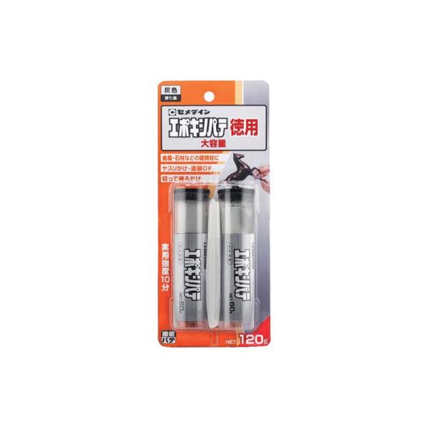 商品名セメダイン エポキシパテ徳用 60g×2本セット(主剤・硬化剤一体型) HC-015 HC-015メーカー名セメダイン商品名称エポキシパテ徳用 60g×2本セット(主剤・硬化剤一体型) HC-015型番HC-015※ご注文前の確認事項...