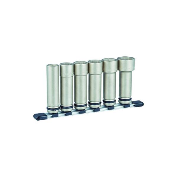 商品名TONE インパクト用超ロングソケットセット(ホルダー付) 6pcs 差込角12.7mm HNV406LLメーカー名TONE商品名称インパクト用超ロングソケットセット(ホルダー付) 6pcs 差込角12.7mm型番HNV406LL※ご...