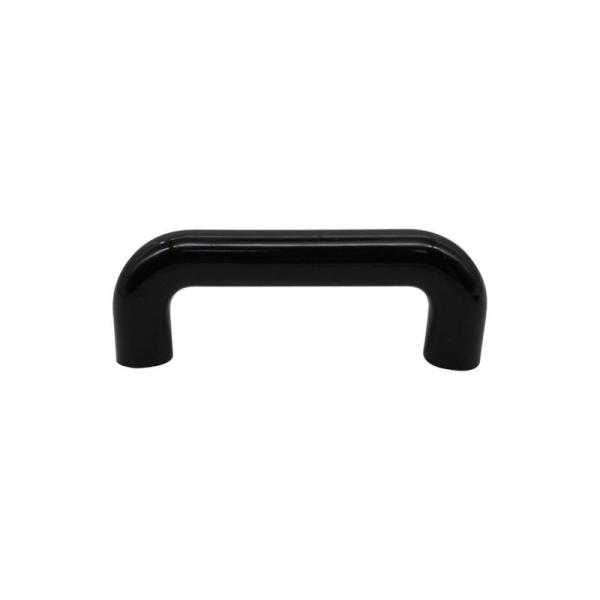 商品名トラスコ中山 TRUSCO 丸棒取手 PS樹脂 黒 全長120mm 全高29mm ピッチ108mm 下穴深さ15(B1トラスタッピンねじ4×30 2本付) MAPS-108BKメーカー名トラスコ中山商品名称TRUSCO 丸棒取手 PS...