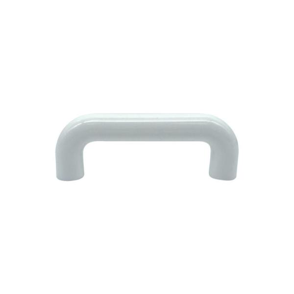 商品名トラスコ中山 TRUSCO 丸棒取手 PS樹脂 白 全長120mm 全高29mm ピッチ108mm 下穴深さ15 (B1トラスタッピンねじ4×30 2本付) MAPS-108Wメーカー名トラスコ中山商品名称TRUSCO 丸棒取手 PS...
